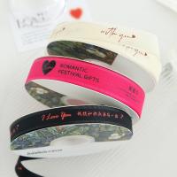 China 2.5cm*36m Valentine's Day Printed Ribbon For Gift Box Package for sale