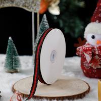 China 1cm*45m Chritsmas Printed Ribbon For Gift Packing And Garment Accessories for sale