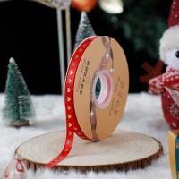 China 1cm*45m Chritsmas Printed Ribbon For Gift Packing And Garment Accessories for sale