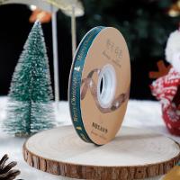 China 1cm*45m Chritsmas Printed Ribbon For Gift Packing And Garment Accessories for sale