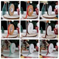 China 1cm*45m Chritsmas Printed Ribbon For Gift Packing And Garment Accessories for sale