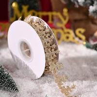 China 3cm*5y Ultrasonic Chritsmas Ribbon For Gift Packing And Garment Accessories for sale