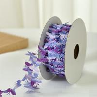 China 2cm*25y Ultrasonic Butterfly Ribbon For Gift Packing And Garment Accessories for sale