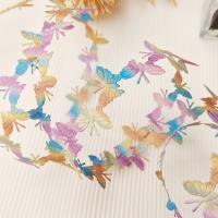China 2cm*25y Ultrasonic Butterfly Ribbon For Gift Packing And Garment Accessories for sale