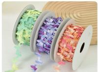 China 2cm*25y Ultrasonic Butterfly Ribbon For Gift Packing And Garment Accessories for sale