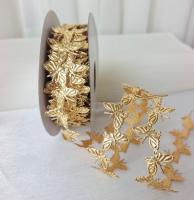 China 2cm*25y Ultrasonic Butterfly Ribbon For Gift Packing And Garment Accessories for sale