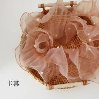 China 12cm*2m Wrinkled Edge Lace Ribbon For Flower Package And Gift Packing for sale