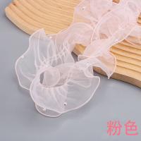 China 12cm*2m Wrinkled Edge Lace Ribbon For Flower Package And Gift Packing for sale