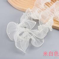 China 12cm*2m Wrinkled Edge Lace Ribbon For Flower Package And Gift Packing for sale