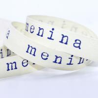 China 20mm*40y Happy Birthday Printed Cotton Ribbon For Gift Packing And Garment Accessories for sale