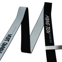 China 4.4cm Jacquard Customized Logo Elastic Ribbon And Webbing For Garment Accessories Waist Band for sale