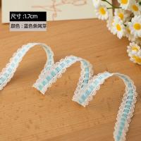 China 1.7cm Weaved Lace Edge Polyester Elastic Bra Strap Ribbon For Garment Accessories for sale