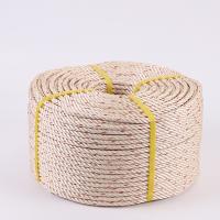 China 3-12mm Yellow PP 3-Strand Twisted Rope with 2000lbs Tensile Strength and 500kg Capacity for Marine and Outdoor Use for sale