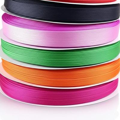 China Assorted Colors Polyester Nylon Ribbon Washable Thickness 0.5 Mm for sale