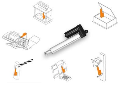 China 2000N Linear Actuator Self Locking For Industrial Locks Doors / Safety Equipment for sale