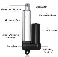 China Customizable 12V 24VDC Linear Actuator Waterproof Protection 2000N Heavy Duty for sale