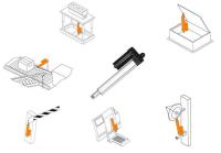 China 24V Industrial 2000N Linear Actuator IP65 For Solar Tracking / Outdoor Equipment for sale