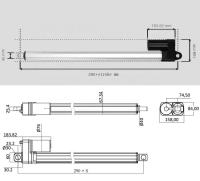 China High Precision 24V DC Linear Actuator 10000N Load For Solar Tracker System for sale