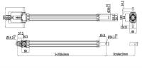 China Mechanical Drive 5000N Linear Actuator Without Motor For Solar Tracking Systems for sale