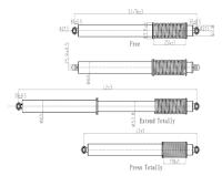 China Hydraulic Solar Damper For Tracker 10000N Damper For Solar Tracking Systems for sale