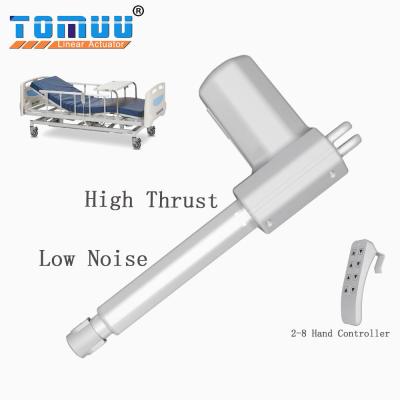 China TOMUU Silent 8000N Electric Linear Actuator IP65 12V 24V for Patient Hospital Bed for sale