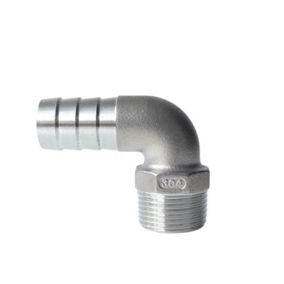 China 304 Stainless Steel Casting Parts Pagoda Joint Male 90 Elbow For Pipe Fittings for sale