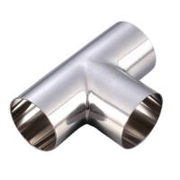 China SS304 Stainless Steel Equal Tee Casting Steel Parts  For Pipe Fittings for sale