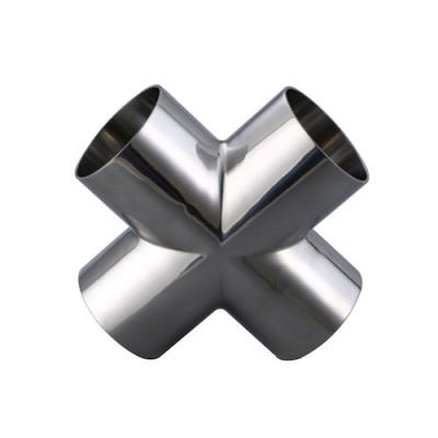 China Pipe Fittings Steel Casting Parts Stainless Steel Equal Cross for sale