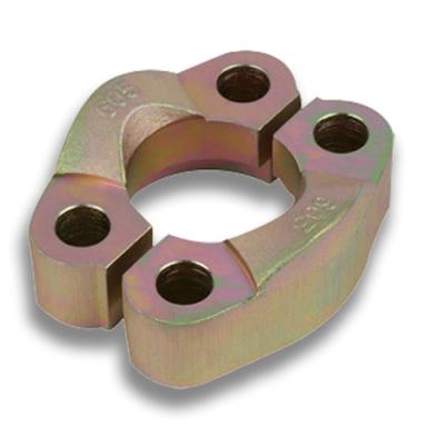China OEM Yellow Cast Iron Flange Zinc Plated Cast Steel Flange For Oil Pipe for sale