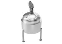 China Polished Stainless Steel Mixing Bin 200L for Shampoo Agitation with Bottom Discharge for sale
