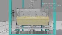 China Large Capacity Lmm Bead Mill / Centrifugal Grinding Mill PLC Controlled With 1000L Capacity for sale