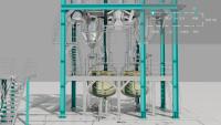 China Shear Paddle Agitator Water Cooling Dispersion Tank With 0-100℃ Temperature Range for sale