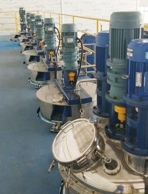 China Polished Stainless Steel Mixing Bin Double Jacketed Insulation Agitation Propeller Mixing for sale