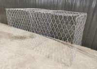 China Galfan Coated Hexagonal Gabion Basket 80x100mm Mesh 2x1x1m Double Twisted Woven for sale