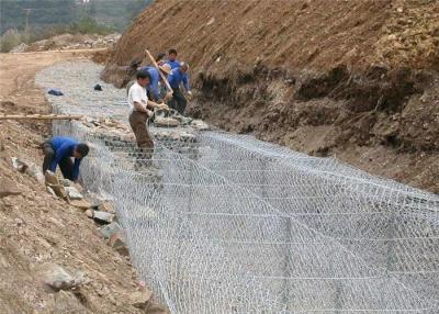China EN10223 8x10 2x1x1m Galfan Coated Woven Gabion Basket for Flood Control for sale