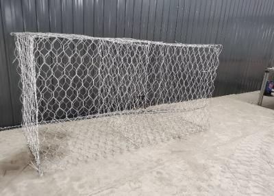 China 80x100mm Metal Gabion Basket 2x1x1m Q235 Galvanized for Riverbank Stability for sale