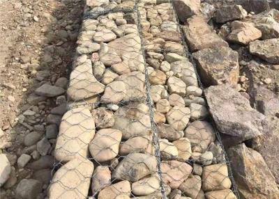 China Galvanized Metal Gabion Cage 2x1x1m with 80x100mm Hexagonal Mesh for Erosion Control for sale