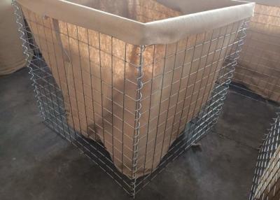 China Zinc Coated Sand Barriers 4mm Spiral with 2mm Geotextile for Perimeter Security for sale