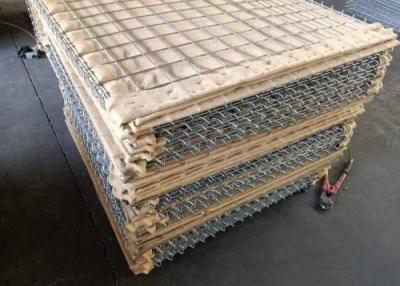 China Tan Beige Foldable Sand Wall Baskets Gabion Barrier - 1.37m Height, 1.06m Width Military Defense System for sale