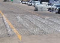 China PVC Coated Galfan Gabion Basket Heavy Galvanized Rock Mattress 4m x 2m x 0.17m for sale