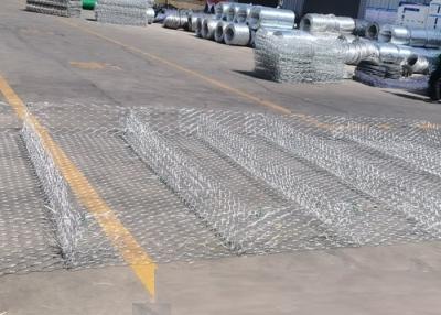 China PVC Coated Galfan Gabion Basket Heavy Galvanized Rock Mattress 4m x 2m x 0.17m for sale