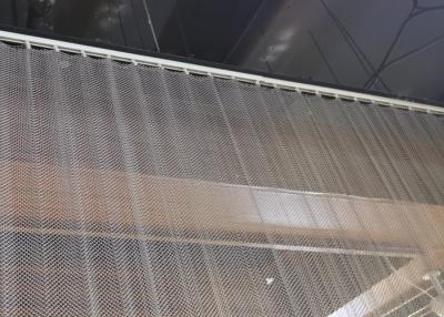 China Aluminum Wire Decorative Metal Mesh Curtain 0.8mm-2.0mm Wire Diameter for Architectural Drapery for sale