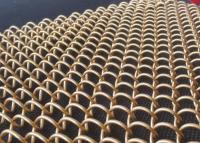 China Baking Varnish Decorative Wire Mesh Shiny Silver Metal Coil Curtain for sale