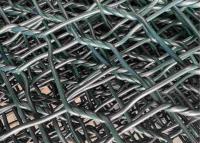 China 2.7mm PVC Coated Gabion Wire Mesh 80mmx100mm for River Protection for sale