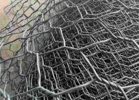 China 60mmx80mm Hexagonal PVC Coated Gabion Wire Mesh For Retaining Wall for sale