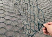 China Light Blue 2.4mm PVC Coated Gabion Wire Mesh For Civil Engineering for sale