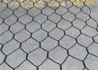 China PVC Coated Galvanized Gabion Mesh 80x100mm Hexagonal 2.4mm Wire for sale