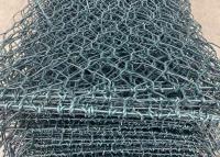 China Dark Green PVC Coated Gabion Wire Mesh 80x100mm for Riverbank Erosion Control for sale