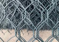 China Galfan Coated Gabion Wire Mesh 60x80mm High Tensile for Retaining Wall for sale