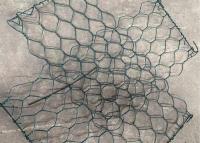 China PVC Coated Gabion Wire Mesh 60x80mm 2.4mm Dark Green for Civil Engineering for sale